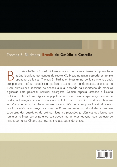 Brasil: de Getúlio a Castello (1930-64) - Thomas E. Skidmore - Grupo ...
