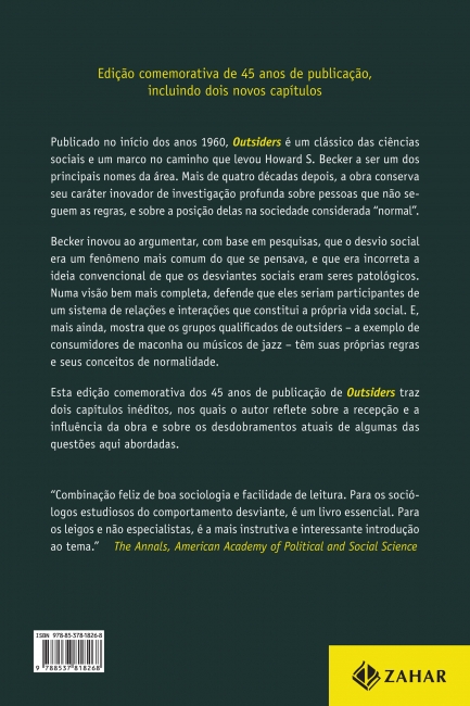 Outsiders - Howard S. Becker - Grupo Companhia das Letras