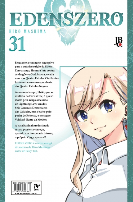 Edens Zero Vol. 31 - Hiro Mashima - Grupo Companhia das Letras