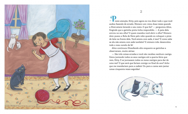 Alice através do espelho... e o que ela encontrou lá - Lewis Carroll ...