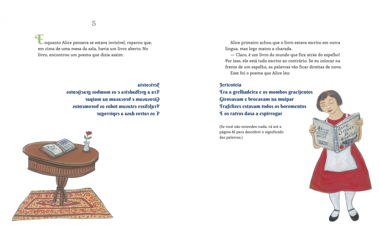 Alice através do espelho... e o que ela encontrou lá - Lewis Carroll ...