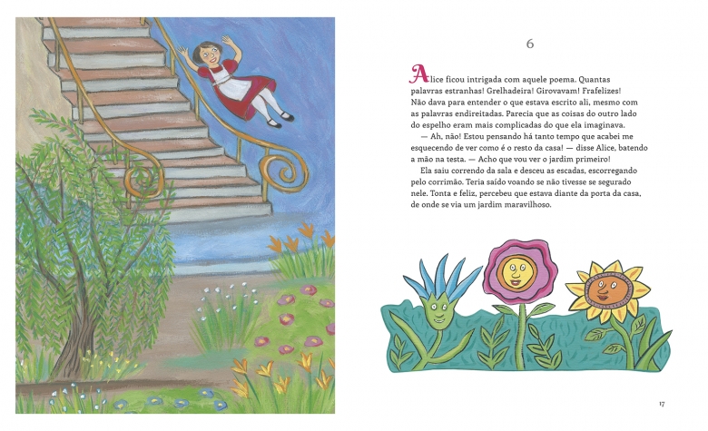 Alice através do espelho... e o que ela encontrou lá - Lewis Carroll ...